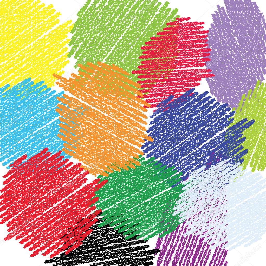 Crayón círculos fondo vector, gráfico vectorial © Zebra-Finch imagen ...