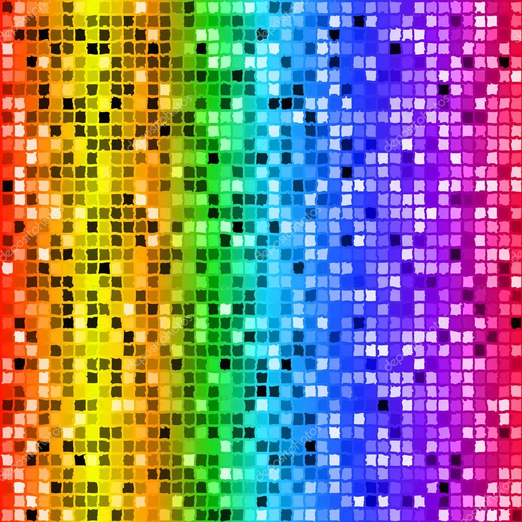 Bright rainbow colored rectangle mosaic seamless pattern Stock Vector ...