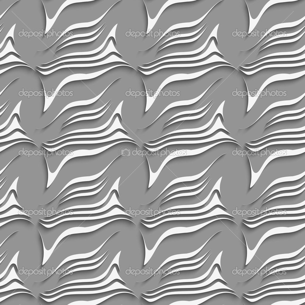 White wavy shapes on gray seamless pattern Stock Vector by ©Zebra-Finch ...