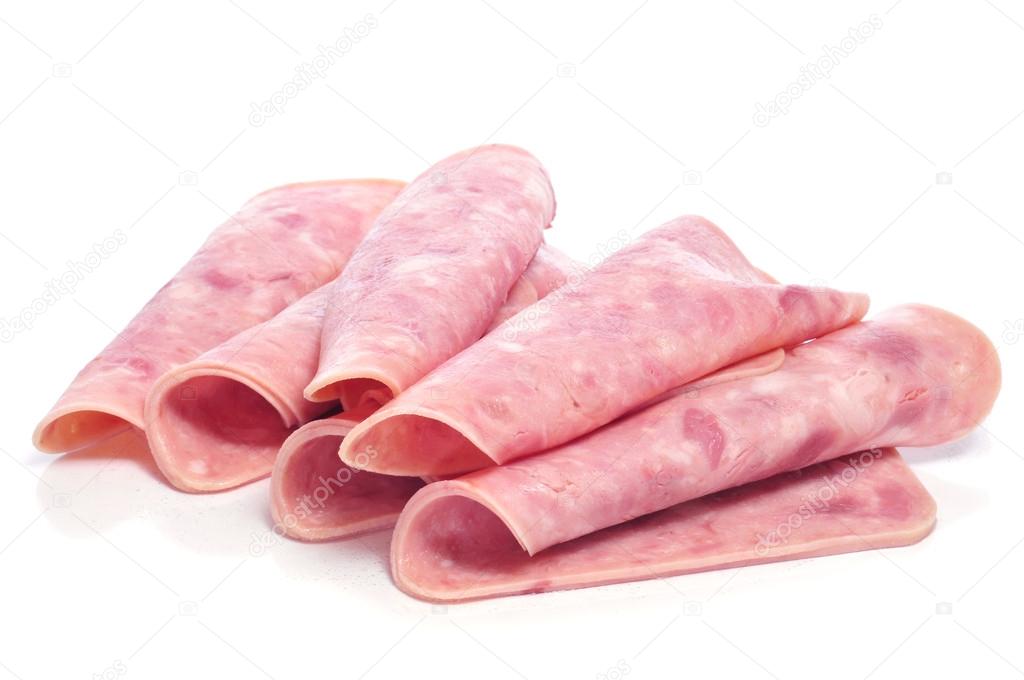 Choped, a spanish cold cut similar to mortadella — Stock Photo ...