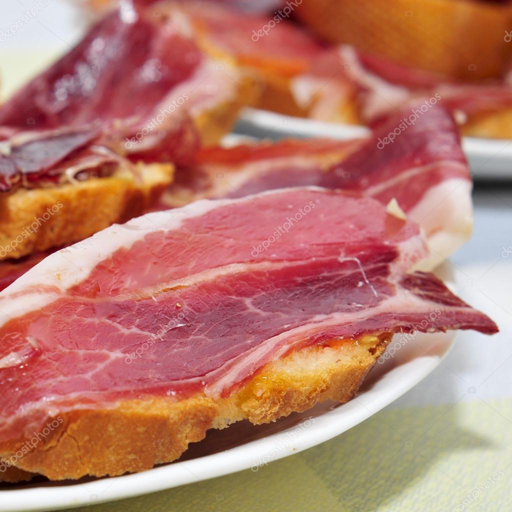 Serrano ham tapas Stock Photo by ©nito103 25581417
