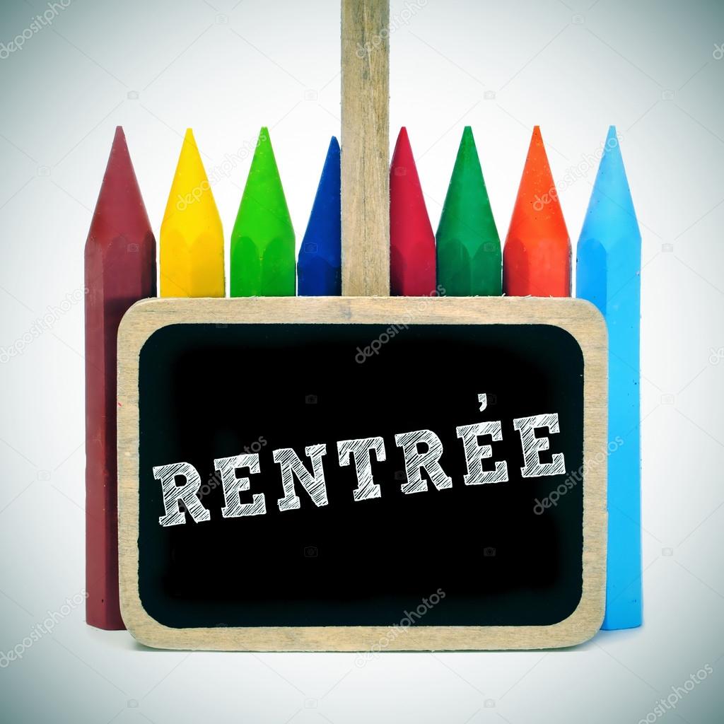 Rentree, back to school written in french Stock Photo by ©nito103 28499959
