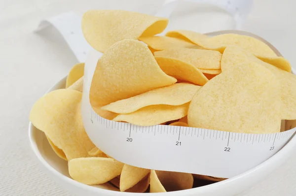 low fat potato chips - Stock Image - Everypixel