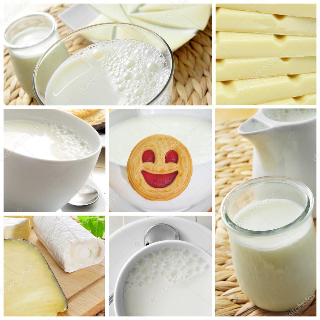 Dairy products collage — Stock Photo © nito103 #44225589