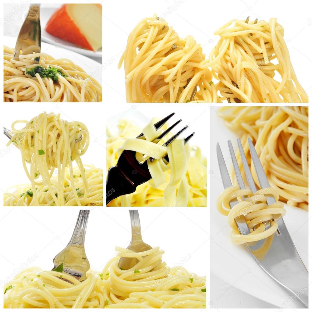 Long pasta collage — Stock Photo © nito103 #50717465