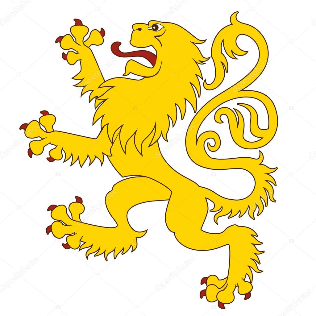 Heraldic lion 24 — Stock Vector © Genestro #23163782