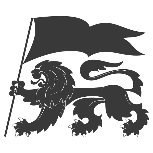 León heráldico de pie Vector de stock #5122342 de ©Genestro