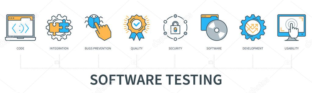 Software testing bugs Vector Art Stock Images | Depositphotos