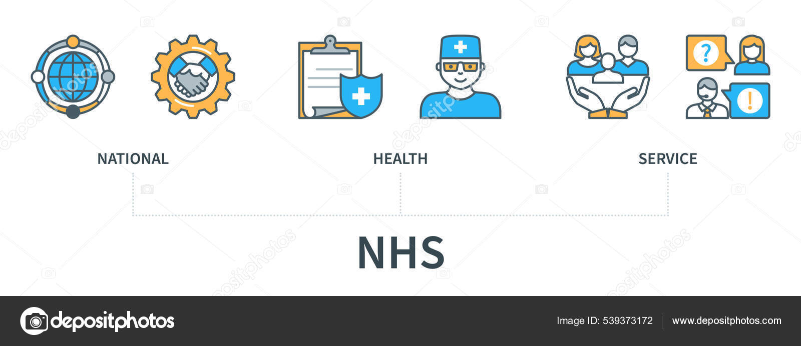 Nhs Concept Icons National Health Service Web Vector Infographic ...