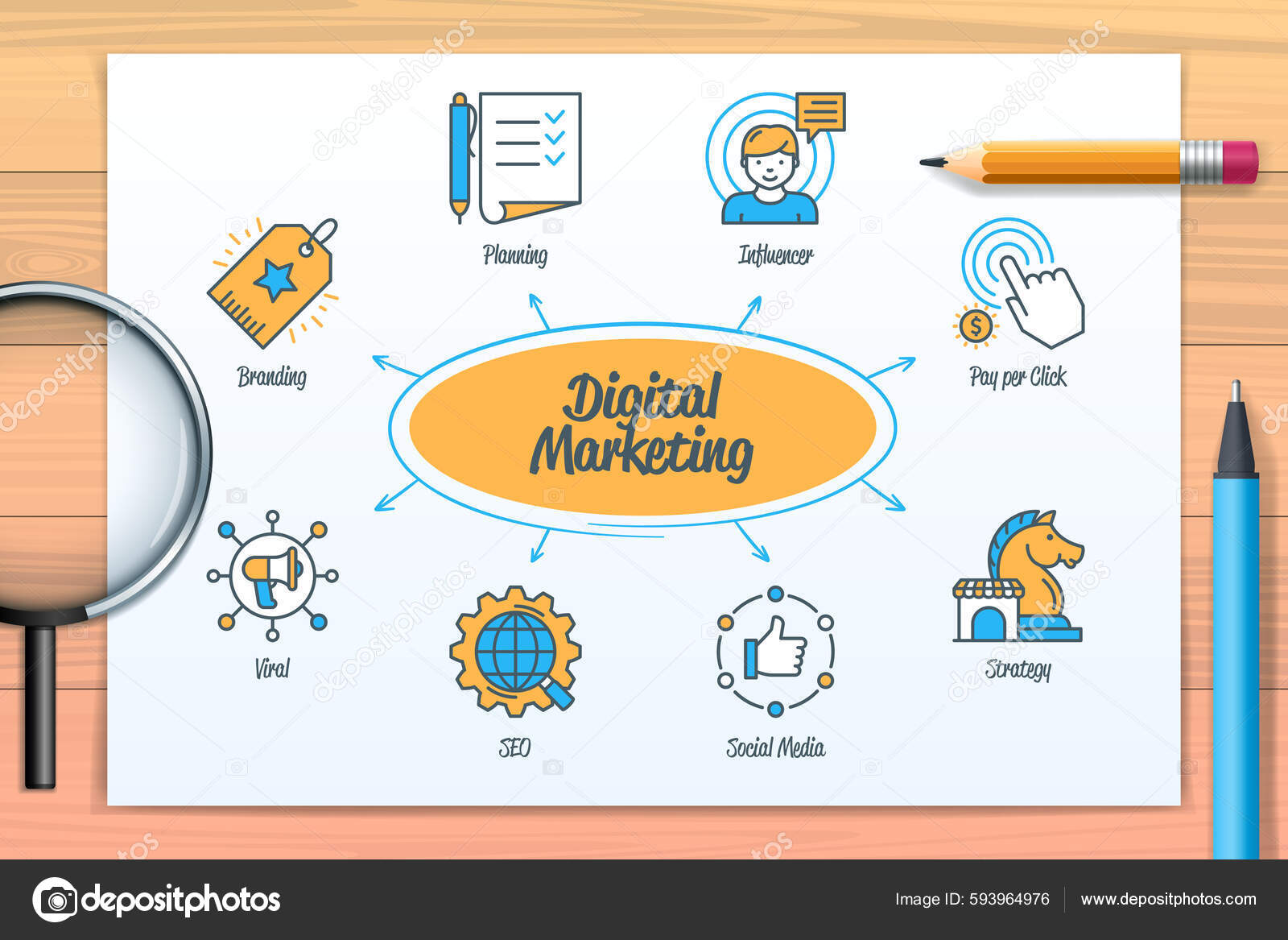 Digital Marketing Strategy Icon
