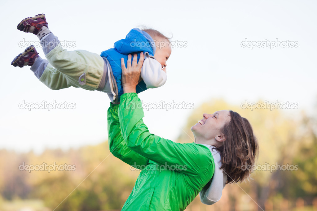 Mother and Son Having Fun Stock Photo by ©Mitrofan 25350983