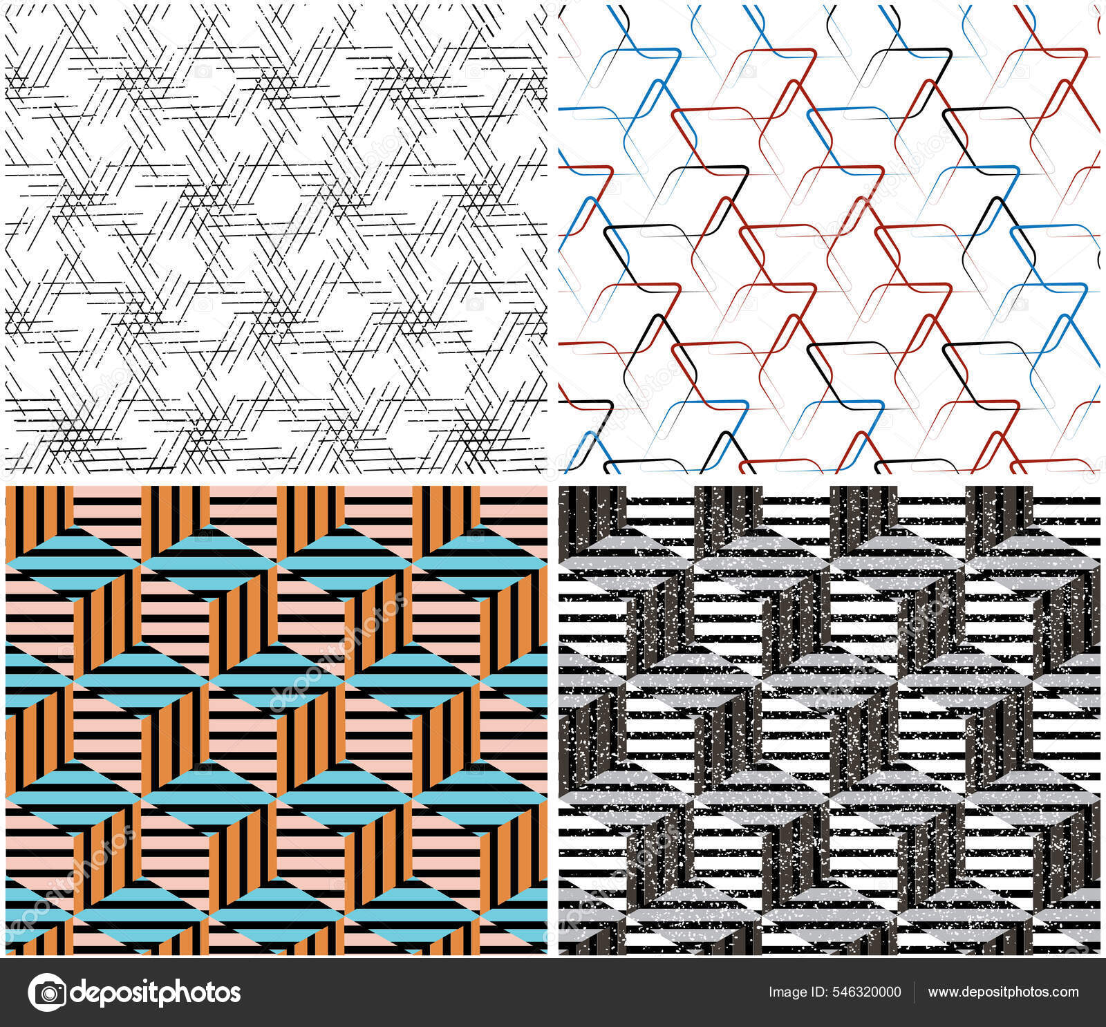Different Vector Patterns Same Package Eps One Pattern Paid Free Stock ...