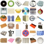 Large Group Green Objects Isolated White Background Stock Photo by ...