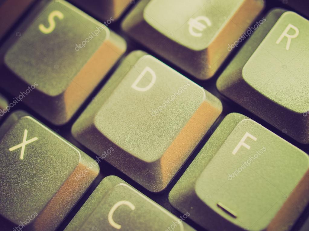 Retro look Computer keyboard — Stock Photo © claudiodivizia #31522187 Retro look Computer keyboard — Stock Photo © claudiodivizia #31522187