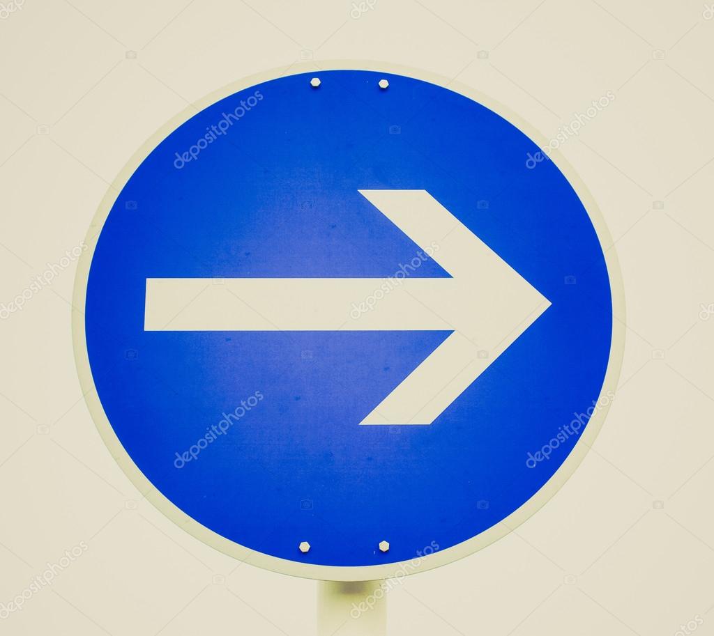 Retro look Arrow sign — Stock Photo © claudiodivizia #49087119