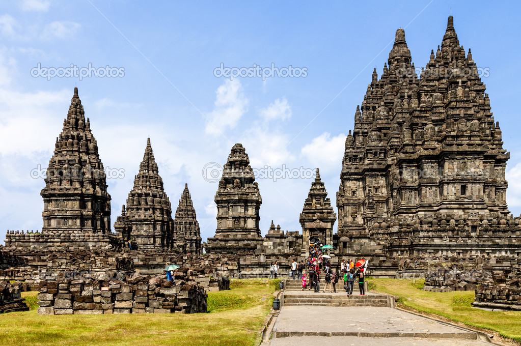 Prambanan tempel, yogyakarta, java eiland, Indonesië — Stockfoto ...