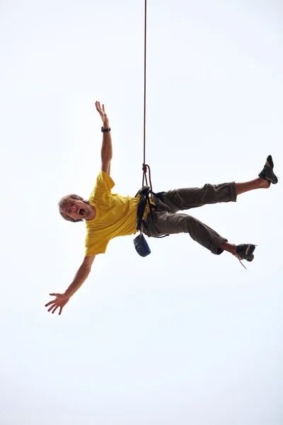 Man on rope Stock Photos, Royalty Free Man on rope Images | Depositphotos