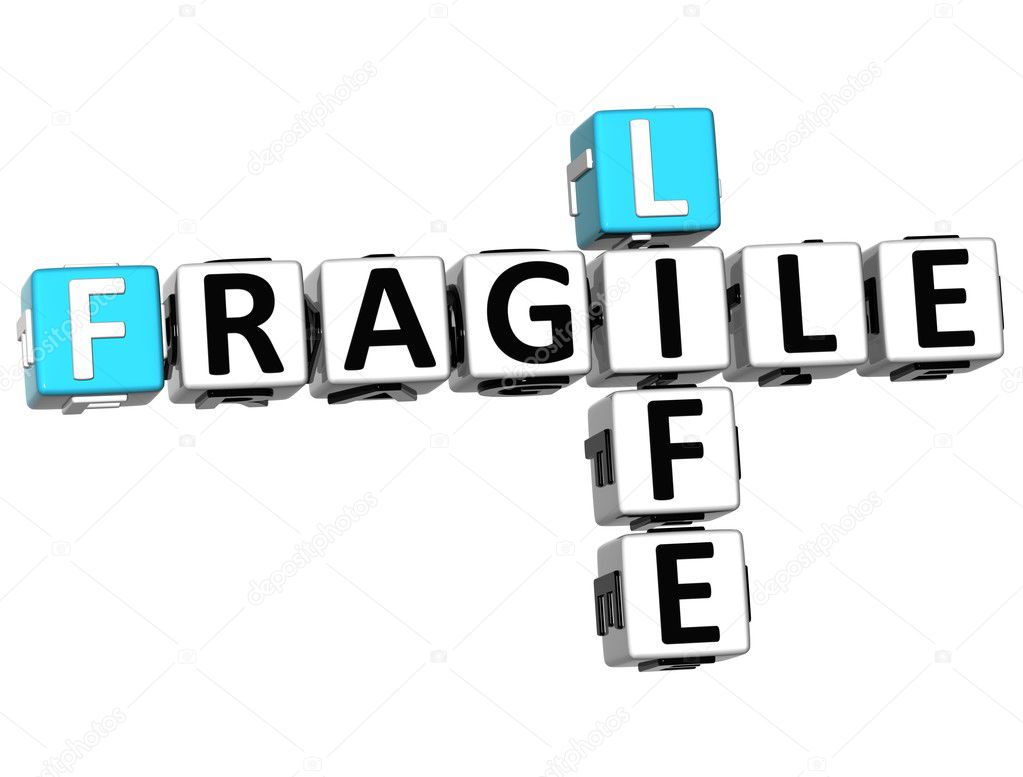3D Fragile Life Crossword — Stock Photo © Curioso_Travel_Photography ...