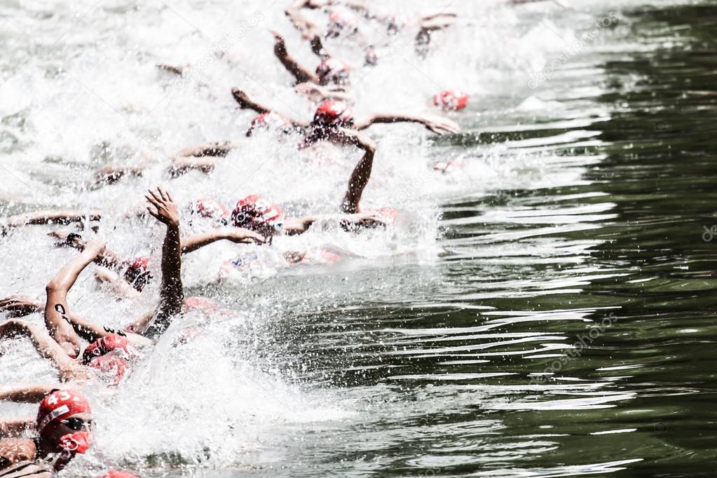 Swimming the front crawl in a pool — Stock Photo © Curioso_Travel ...