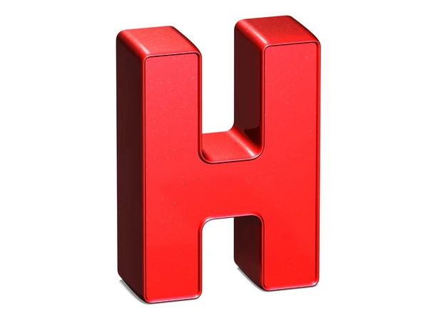 3D shiny red letter collection over white background Stock Photo by ...