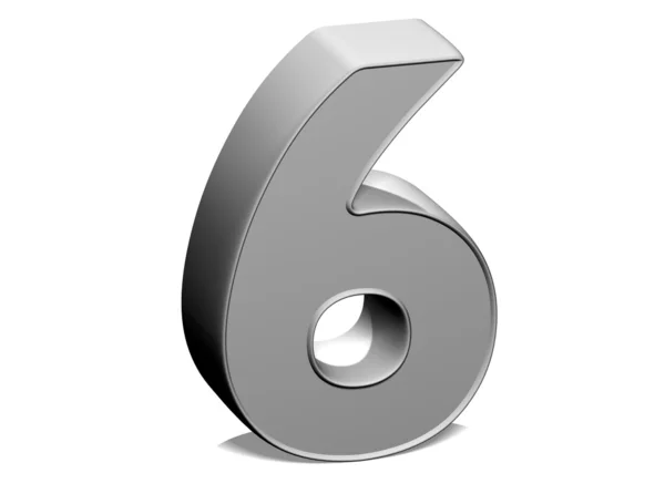 3D shiny grey number collection over white background Stock Photo by ...