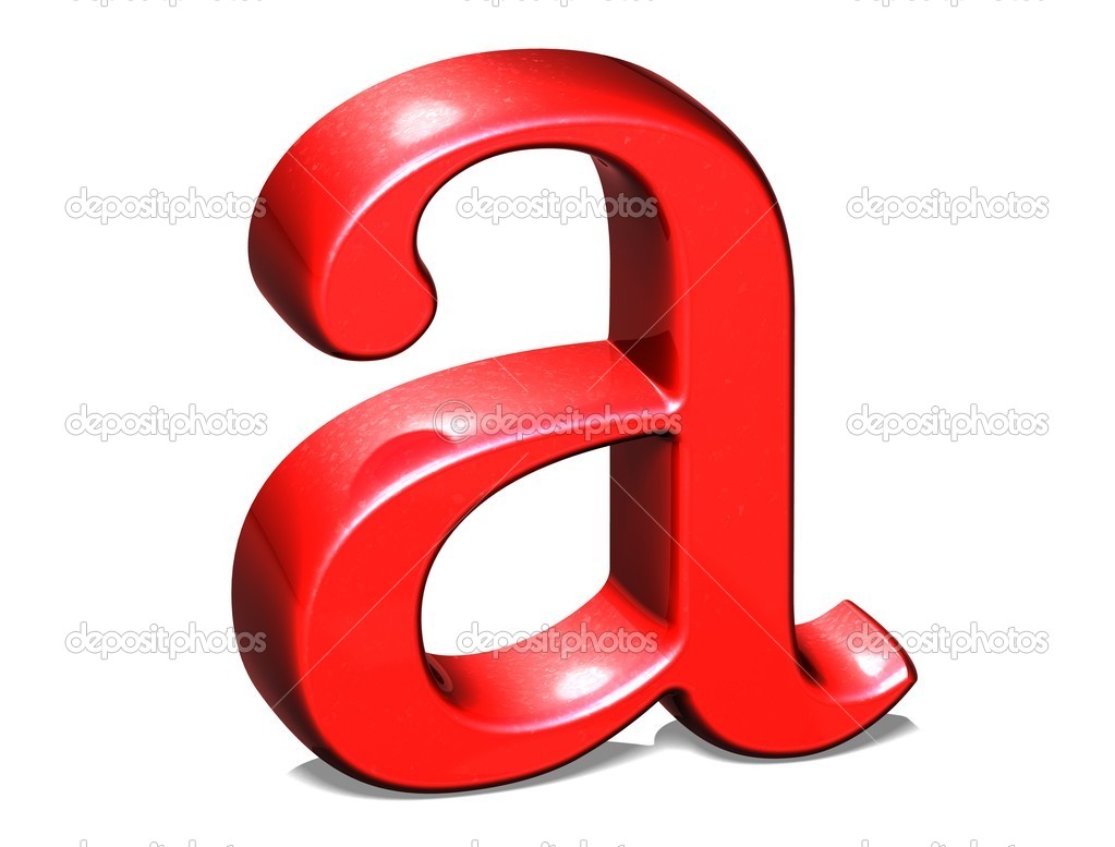 3D Shiny Red Letter on white background — Stock Photo © Curioso_Travel ...