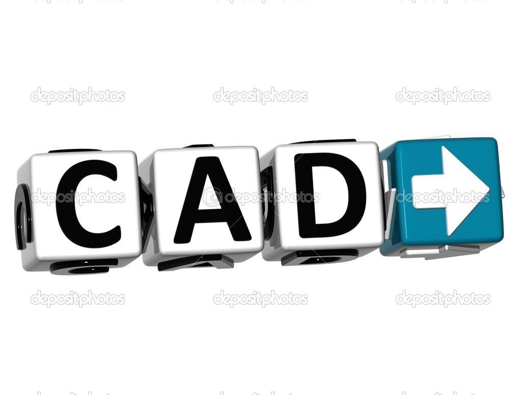 3D Canadian Dollar Currency CAD Button Click Here Block Text — Stock ...