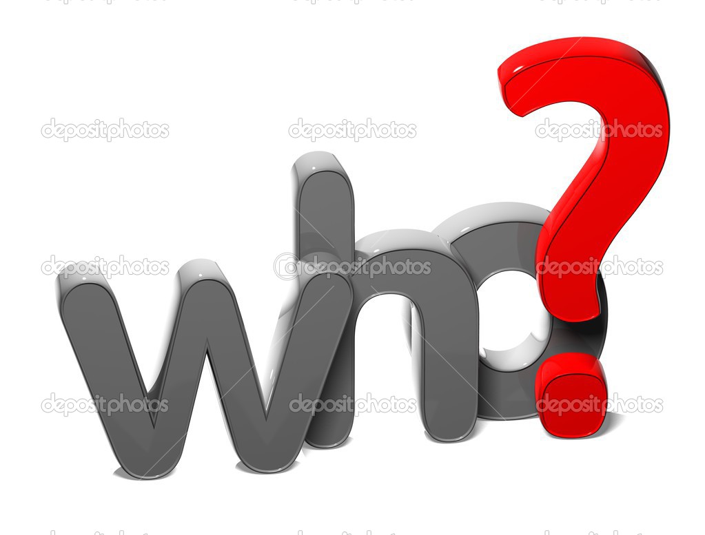 3D Question Word Who on white background — Stock Photo © Curioso_Travel ...