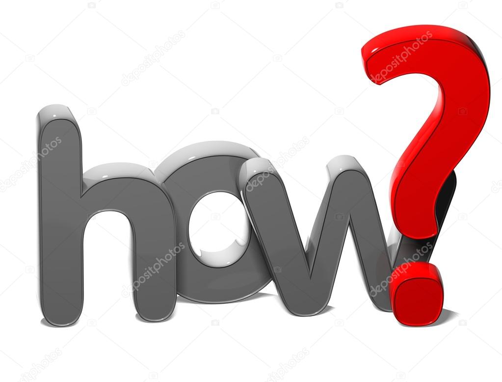 3D Question Word How on white background — Stock Photo © Curioso_Travel ...