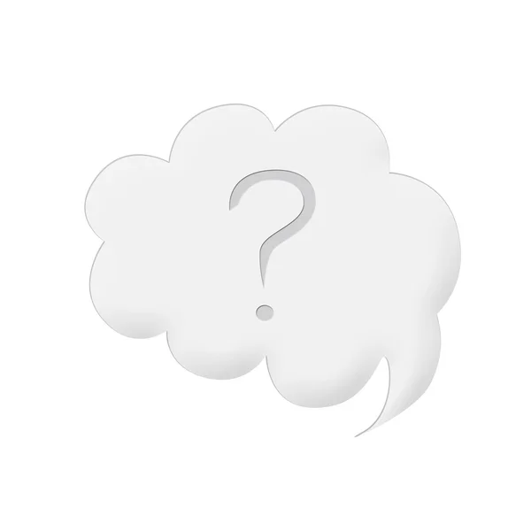 Question Mark Thought Clouds — Stock Photo © iqoncept #85292048