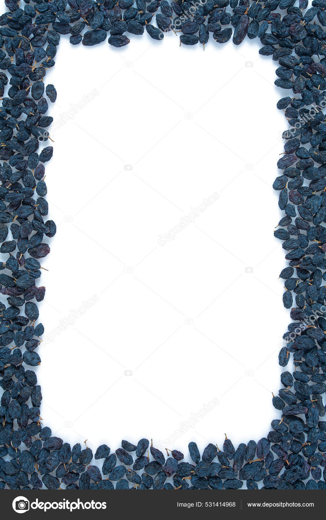 Blue Raisins Isolated White Background — Stock Photo © dianazh #531414968