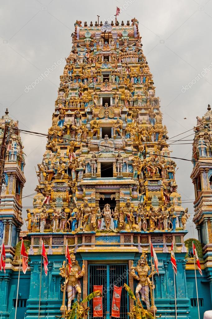Colorful Hindu temple — Stock Photo © kotelnyk #44274845