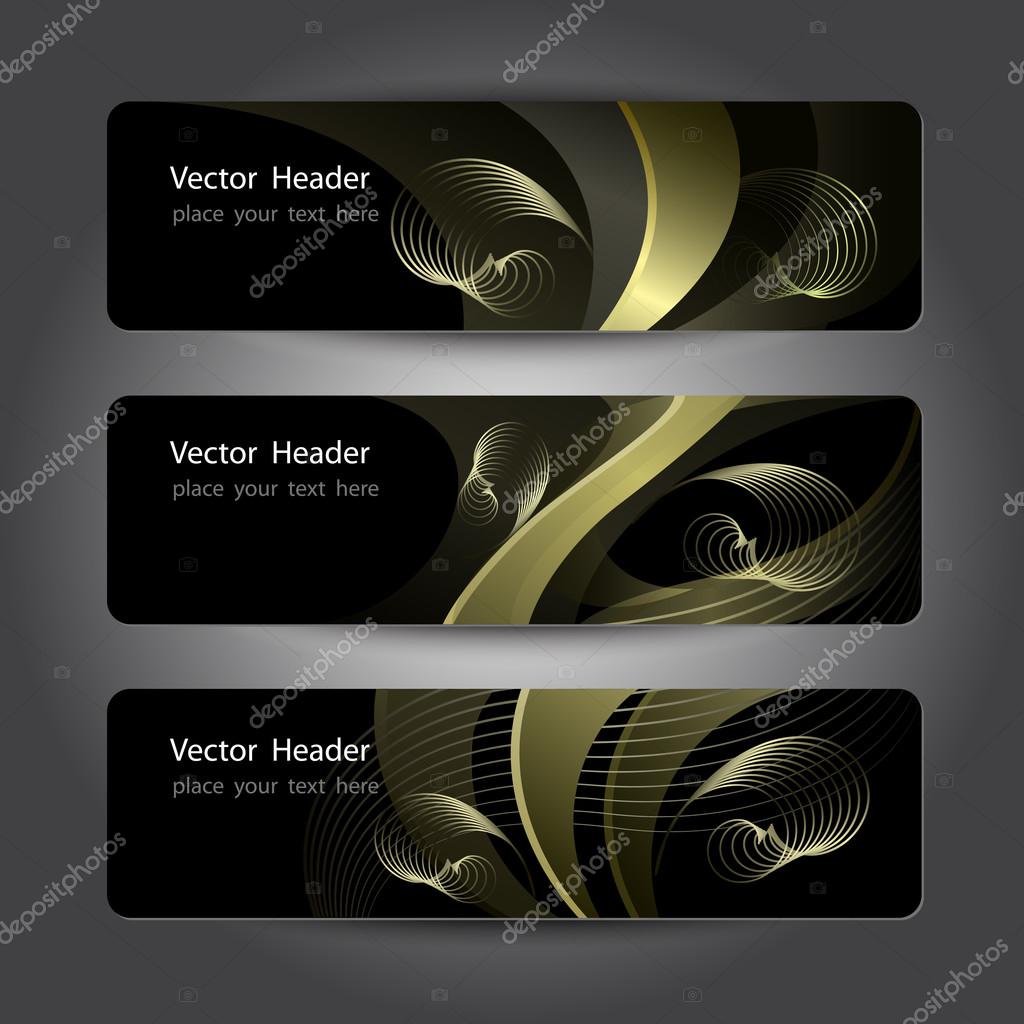 Header design Stock Vector by ©KalomiraEL 13559102