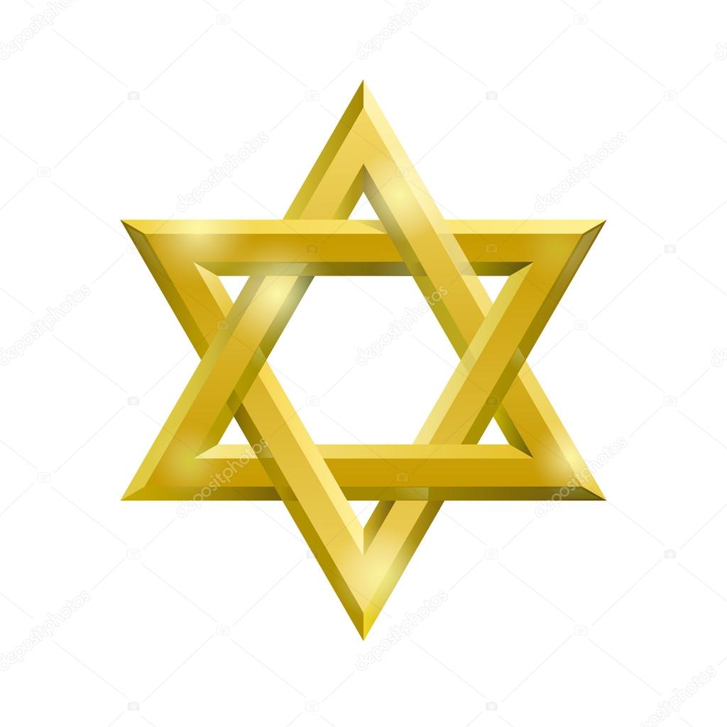 Golden David star Stock Vector by ©KalomiraEL 15633269