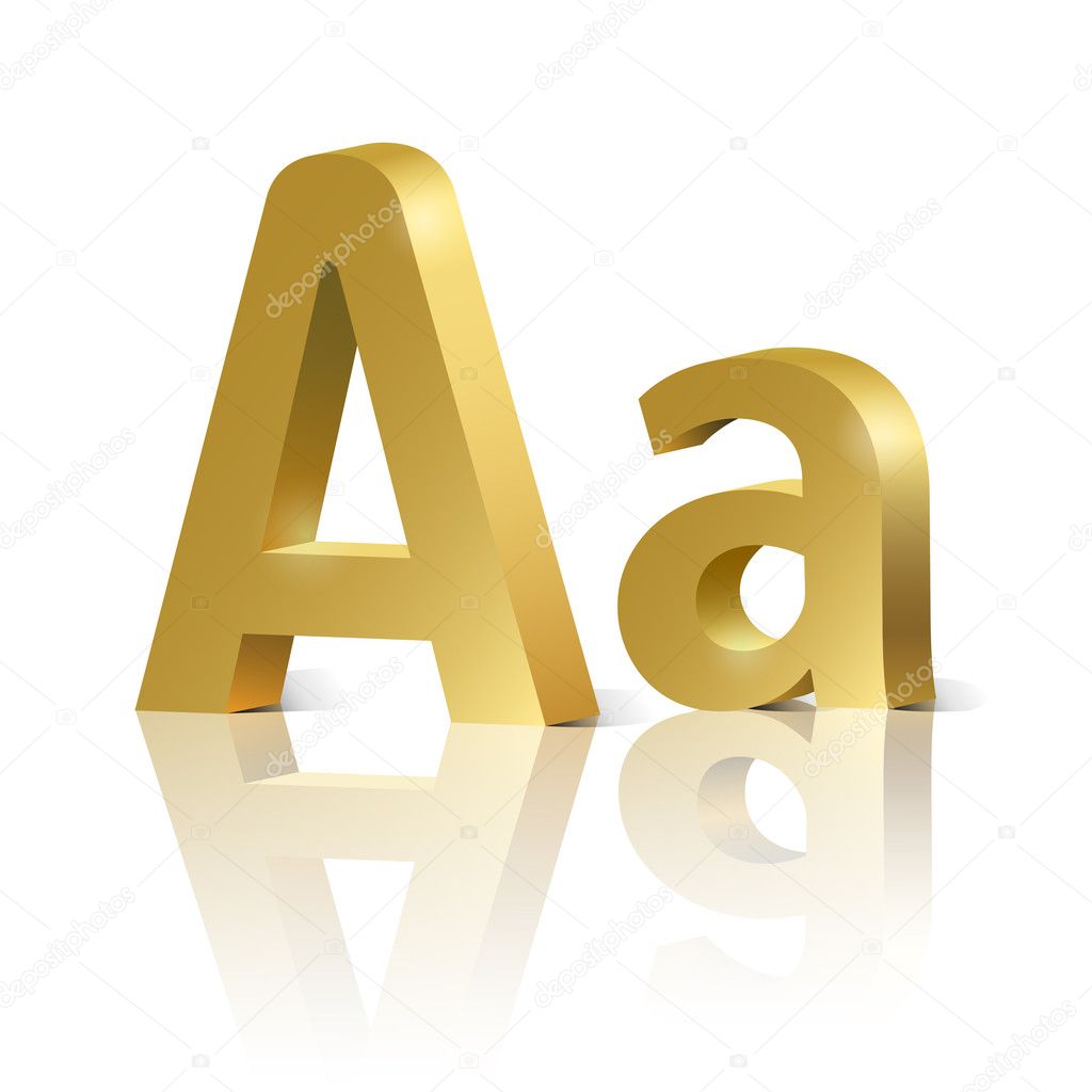 Letra A Vector de stock #19288595 de ©KalomiraEL