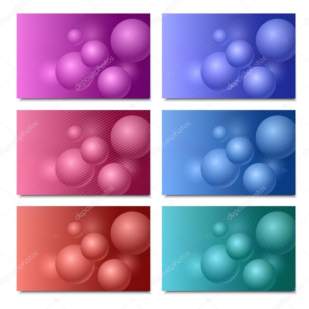 Set of abstract card design, template Stock Vector by ©KalomiraEL 24972587