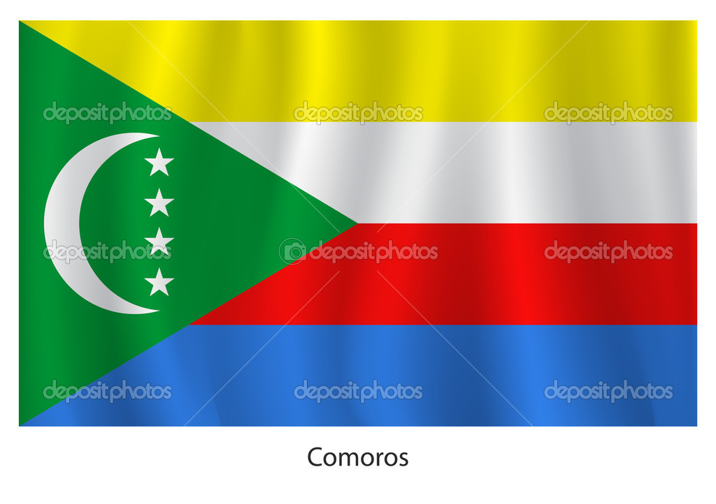 Comoros flag Stock Vector by ©KalomiraEL 30117609