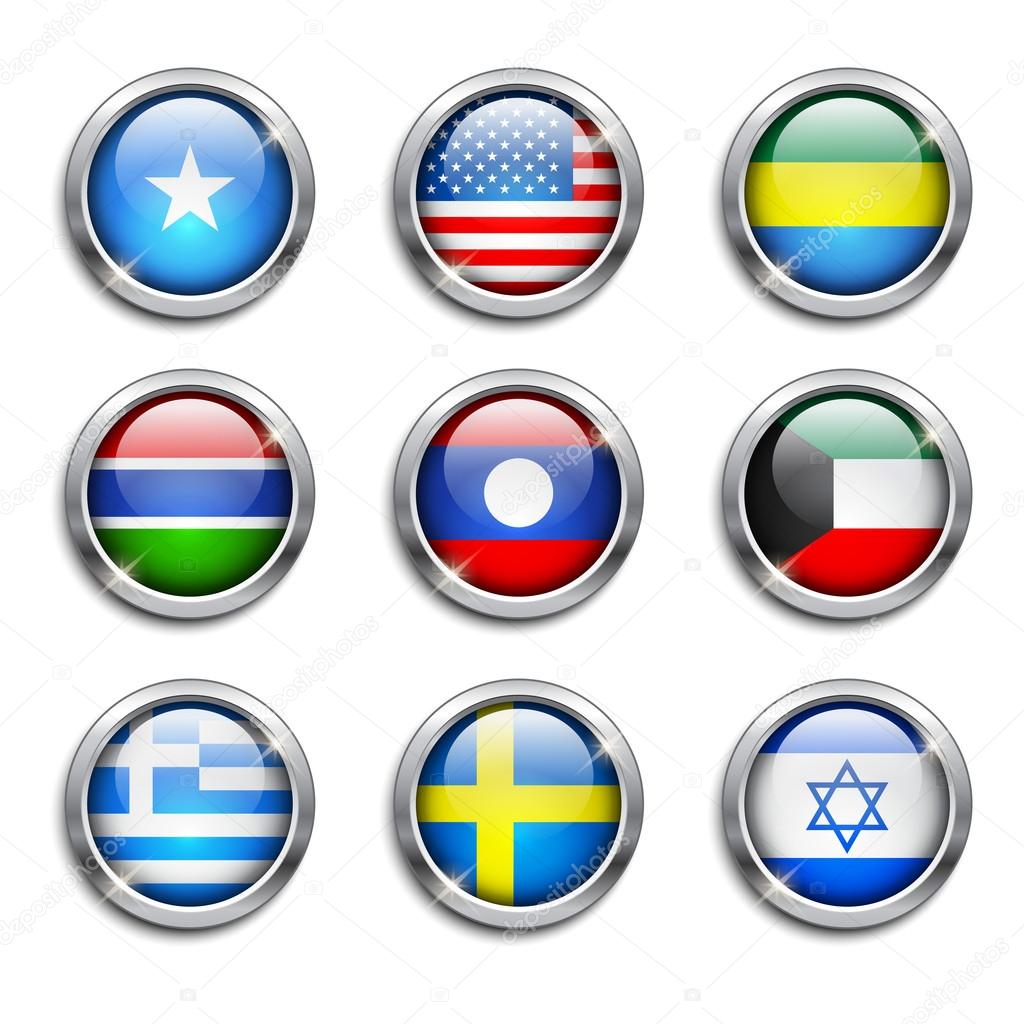 World flags round buttons — Stock Vector © KalomiraEL #34684441 World flags round buttons — Stock Vector © KalomiraEL #34684441