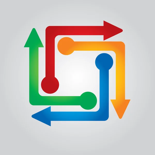 Flow chart with arrows Stock Vector by ©eltoro69 96238208