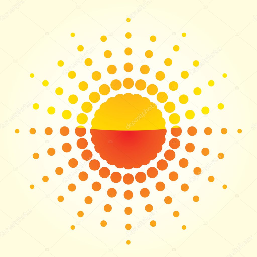 Artistic orange sun Stock Vector Image by ©eltoro69 #13279329