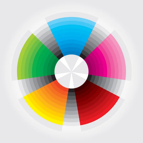 Editable color wheel template Stock Vector by ©eltoro69 8309492