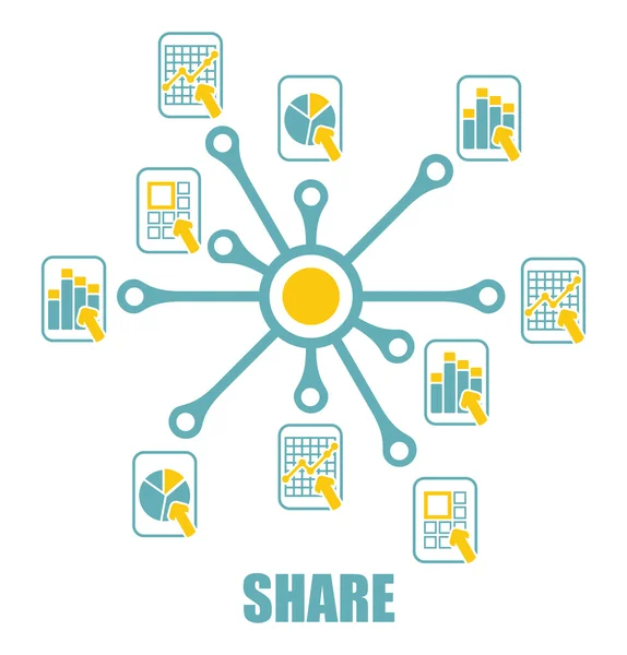 Interactive technology design — Stock Vector © jemastock #91599414