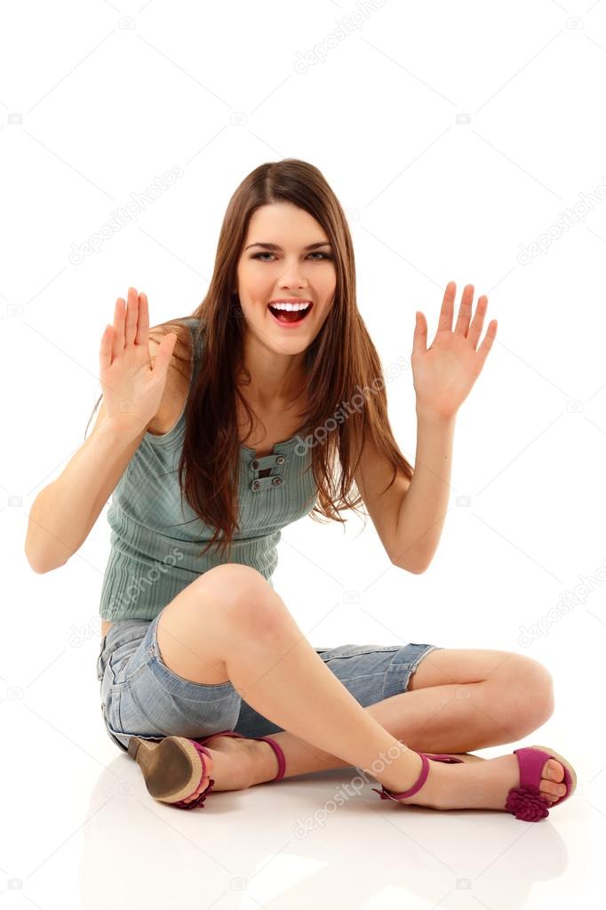 Buttocks female beach isolated on white Stock Photo by ©khorzhevska ...