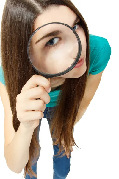 10,563,822 imágenes de Mujer mirando lupa libres de derechos ...