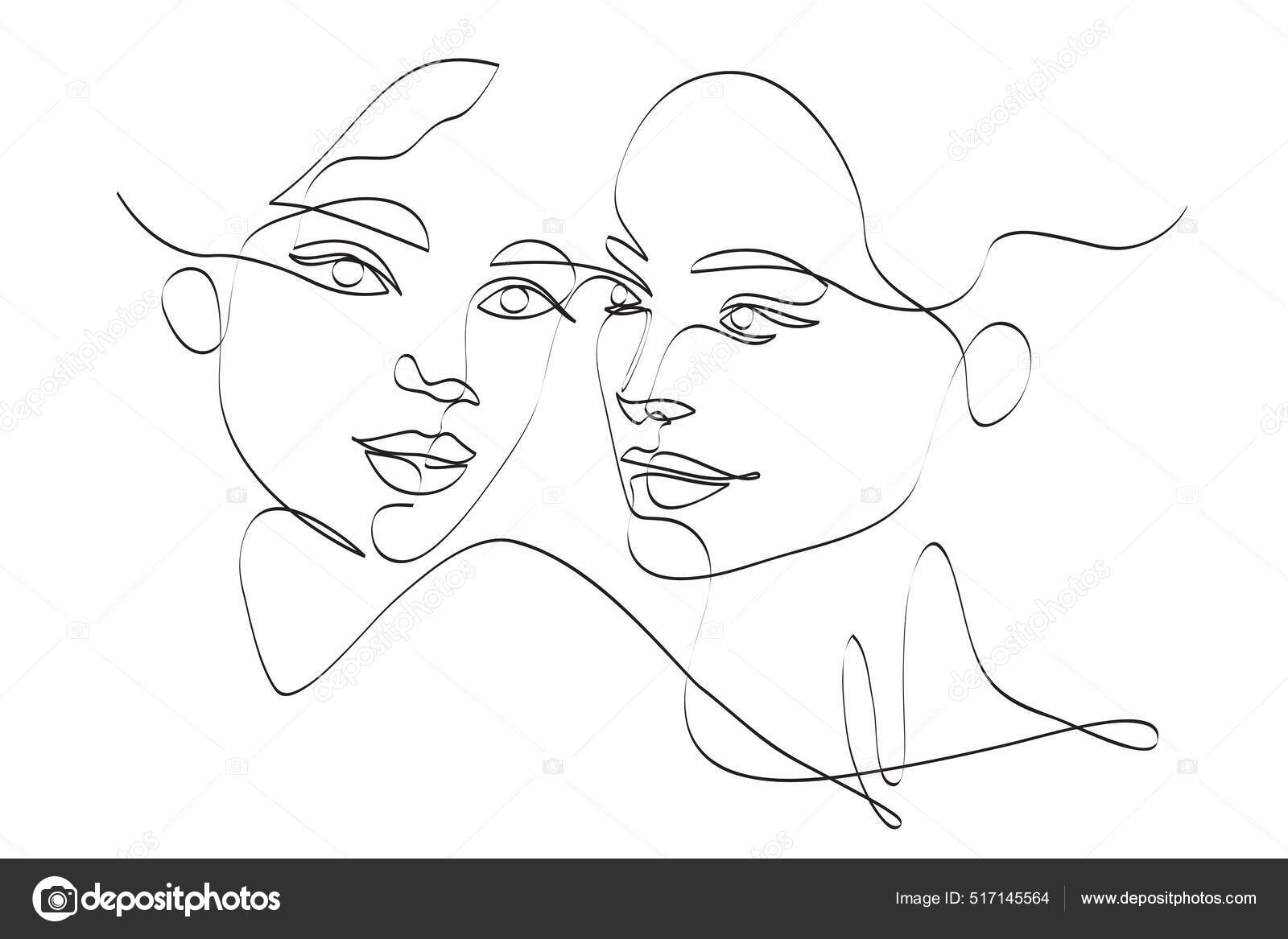 Double Face Drawing