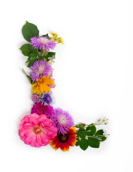 Floral Summer Font Concept Alphabet Design Letter Seasonal Decorative ...