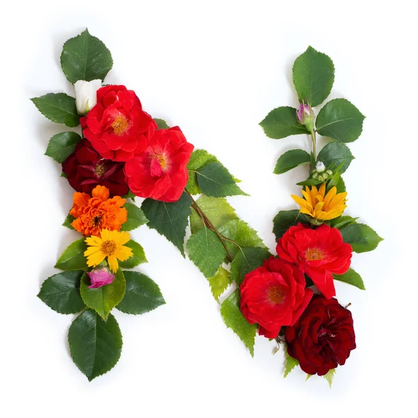 Floral Summer Font Concept Alphabet Design Letter Seasonal Decorative ...