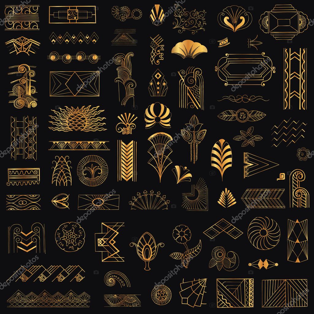Art Deco Graphic Design Elements
