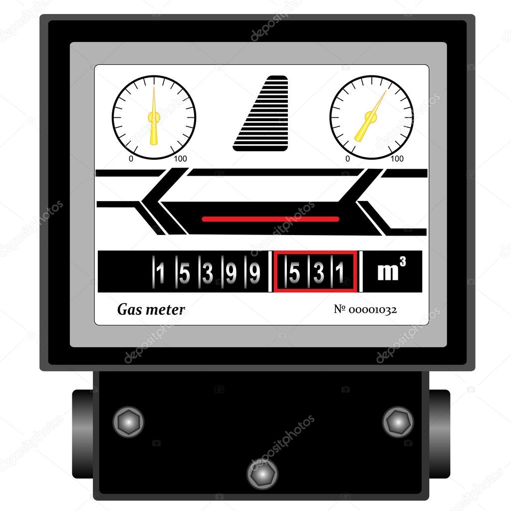 Natural gas meter Stock Vector by ©rolaks 28581501
