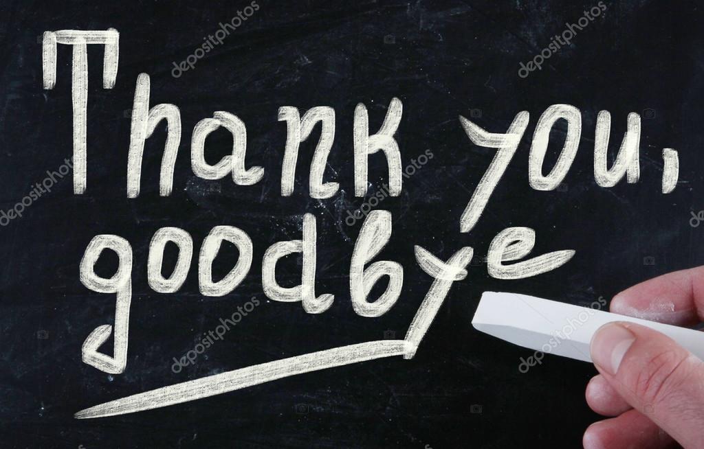 Thank you, goodbye — Stock Photo © nenovbrothers #47139183